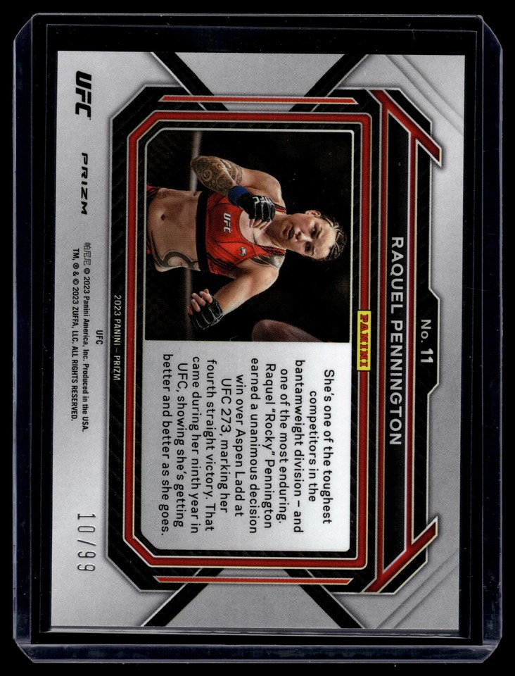 Raquel Pennington 2023 Panini Prizm UFC Premium Box Set Pandora Card 10 ...