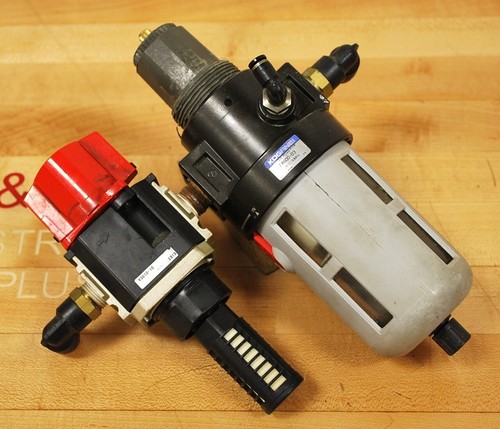 Koganei FR600-03 Pneumatic Filter with CKD V3010-10 Pressure Regulator ...