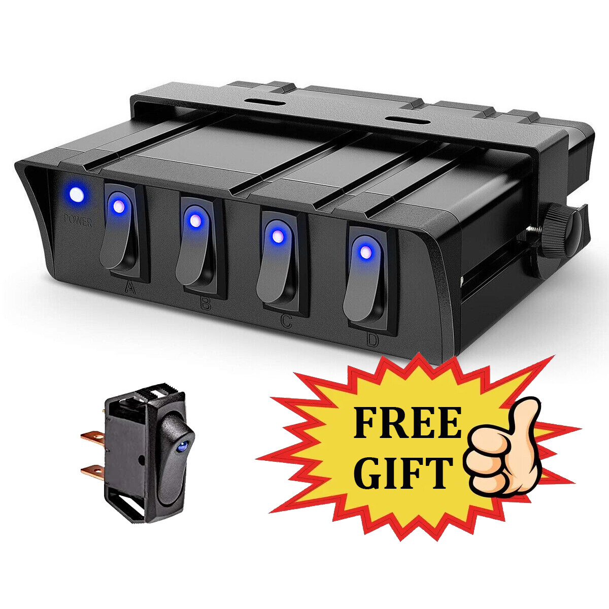 4 Toggle Switch Panel