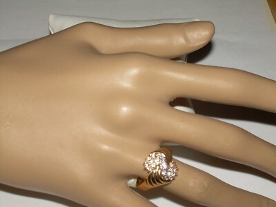 14kt CZ Cocktail Ring -; H.G.E./Marked Lind; Size 7; | eBay