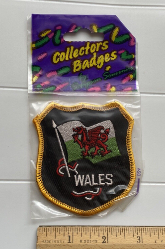 NIP Wales Waving Welsh National Flag Crest Shield UK Embroidered Patch Badge | eBay