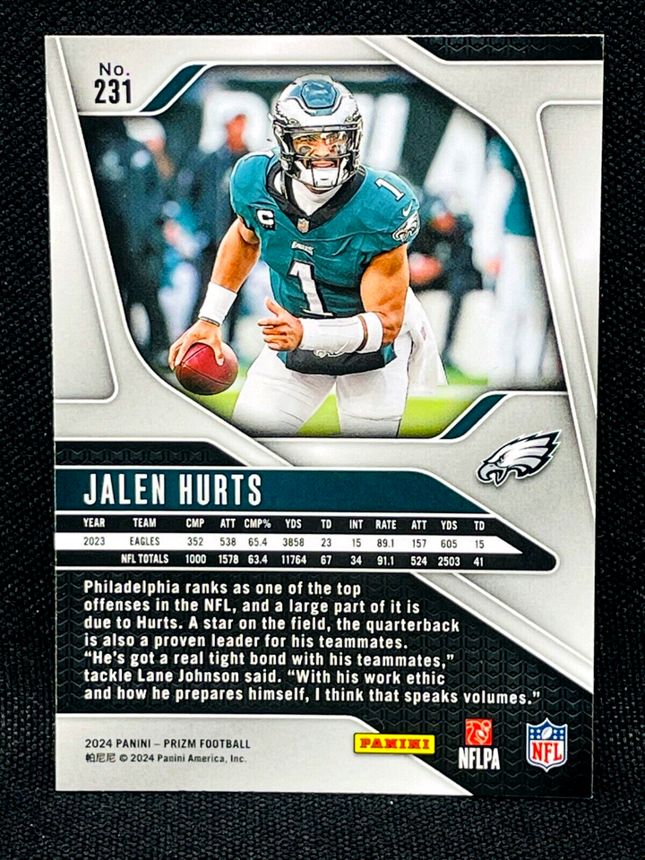2024 Panini Prizm NFL Football - JALEN HURTS #231 - PHILADELPHIA EAGLES ...