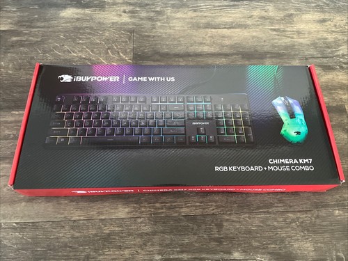NEW IN BOX-iBUYPOWER Chimera KM7 RGB Keyboard + Mouse Combo - Black | eBay