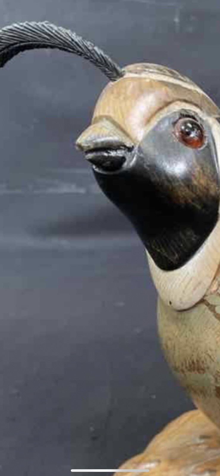 RARE VINTAGE TOM TABER QUAIL WOOD FIGURE! SIGNED! | eBay