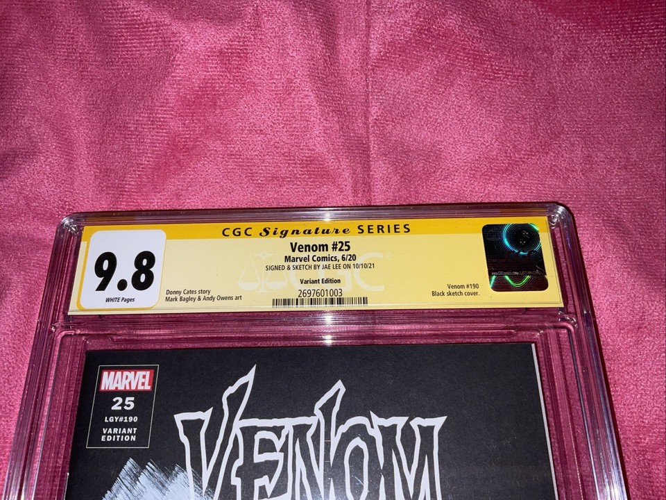 Venom #25 Black Blank Variant Signed And Sketched By Jae Lee | eBay