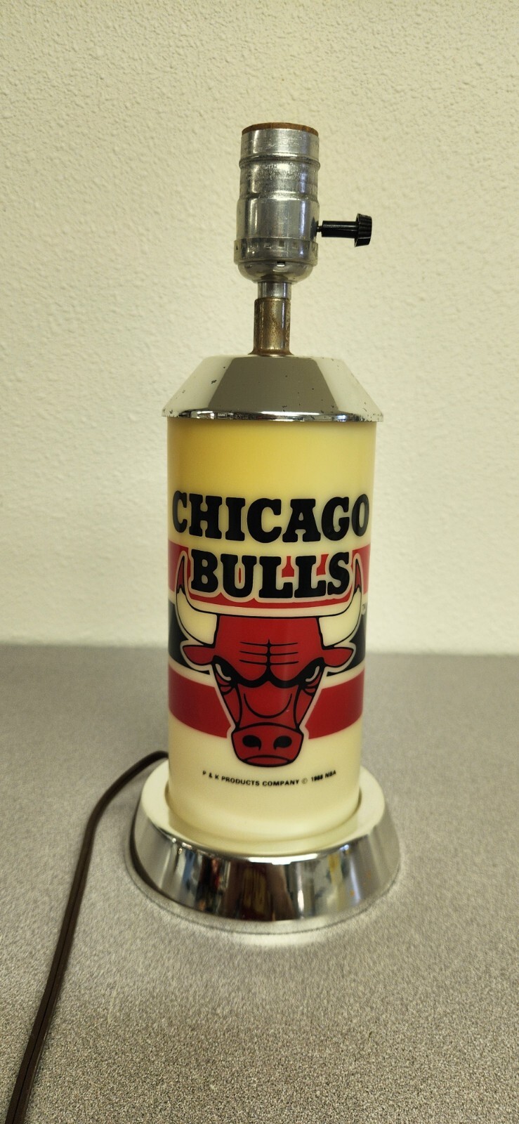 Rare! Vintage 1988 Chicago Bulls Lamp P&K Products NBA Michael Jordan ...