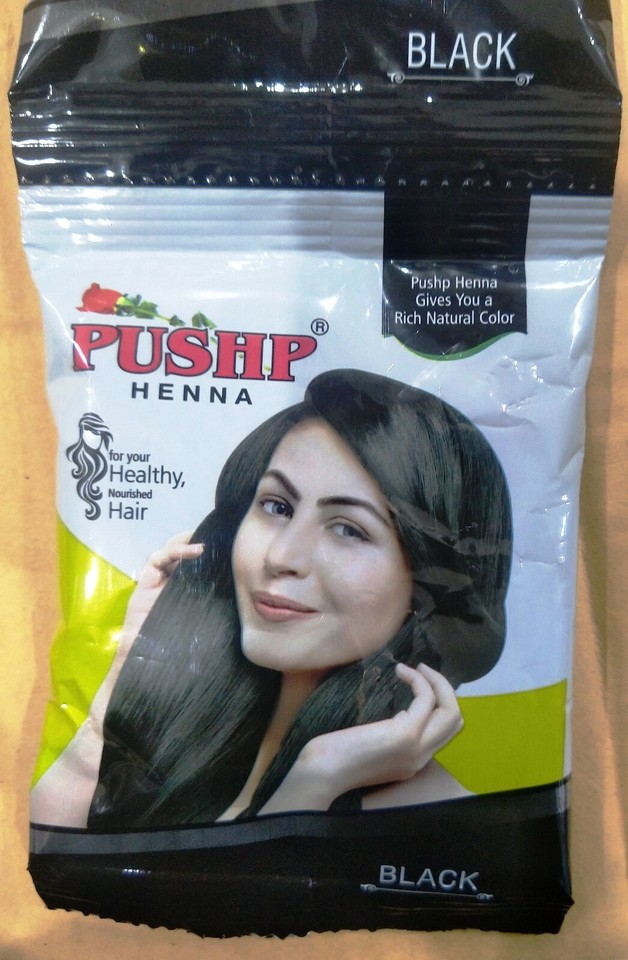 Pushp Henna Powder Natural Brown / Black | Nourished Hair | Ammonia ...