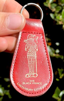 The Black Prince Canterbury Cathedral Leather Car Keyring Key Ring Fob ...