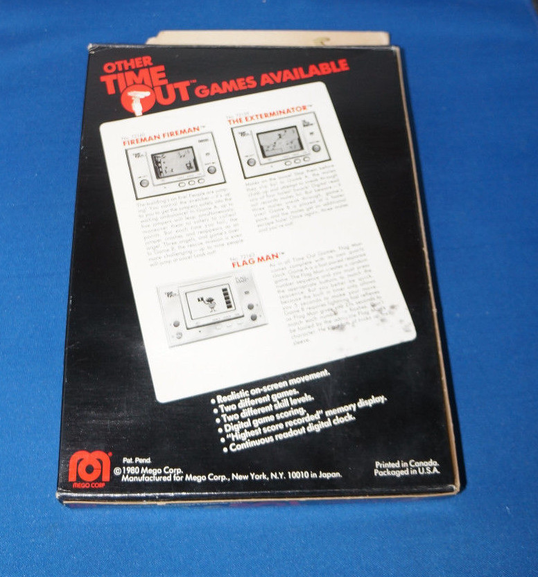 1980s MEGO CORP TOSS UP GAME & WATCH NINTENDO ELECTRONIC HANDHELD TIME ...