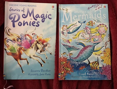USBORNE Young Reading Lot of 2x Stores of Magic Ponies and Mermaids | eBay