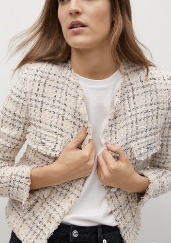 mango tweed jacket | eBay
