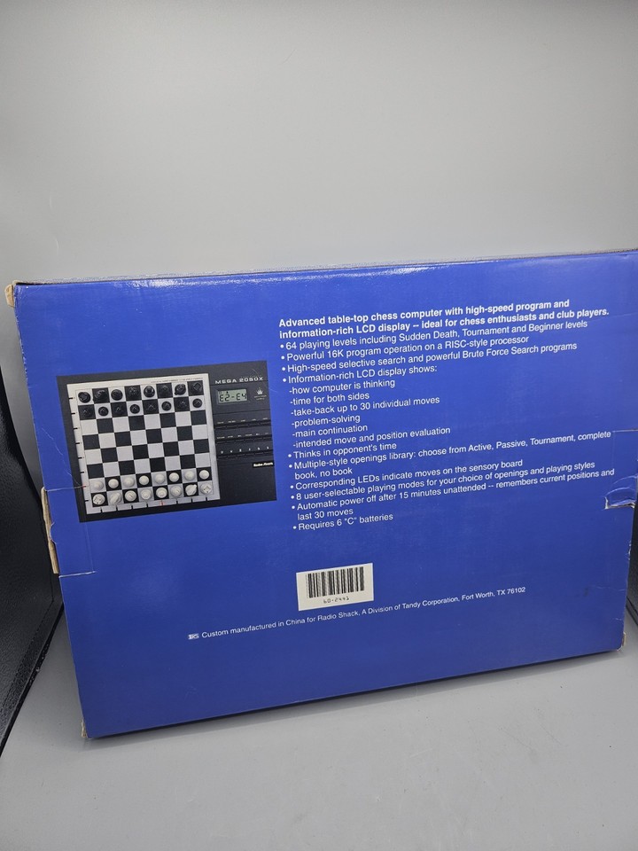 RADIO SHACK Vintage Sensory Chess Computer Mega 2050X Cat# 60-2441 | eBay