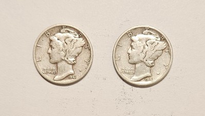 2x Mercury Silver Dime | eBay