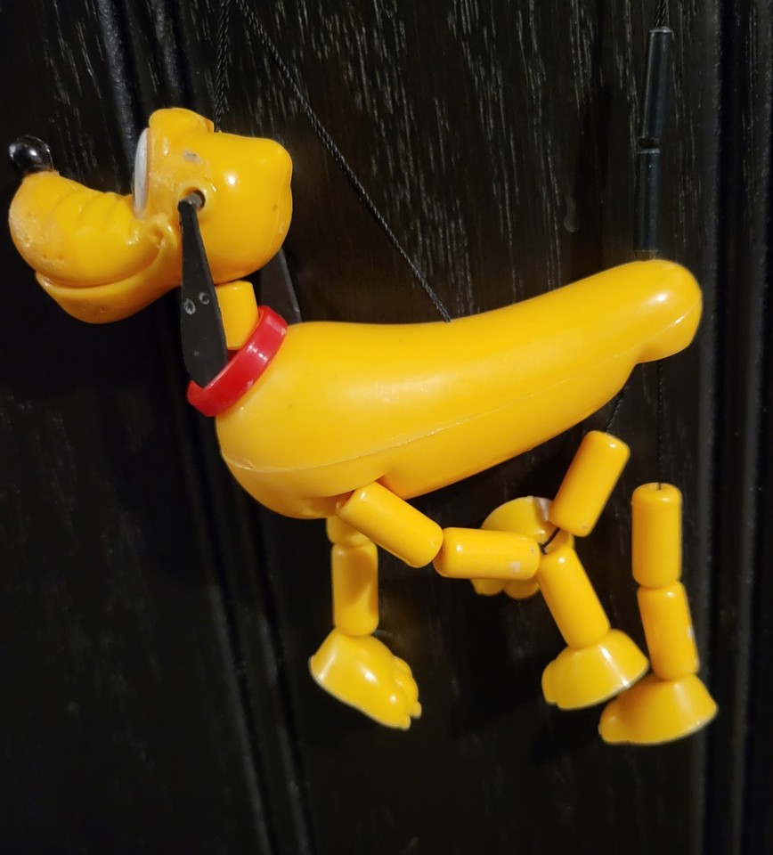 Vintage Walt Disney Pluto Marionette String Puppet 4" 1970s | eBay UK