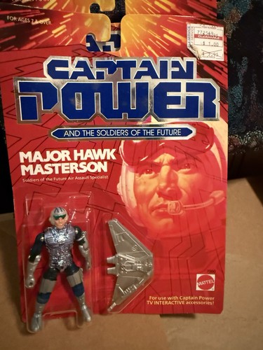 VINTAGE CAPTAIN POWER MAJOR HAWK MASTERSON ACTION FIGURE MATTEL 1987 ...