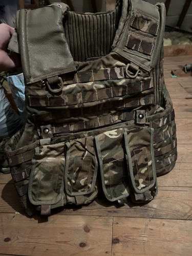 British Military Issue MTP OSPREY Body Armour Vest Cover Front& Rear ...