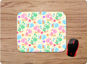 BABY YOSHI PASTEL CUSTOM MOUSE PAD DESK MAT HOME OFFICE VIRTUAL SCHOOL ...