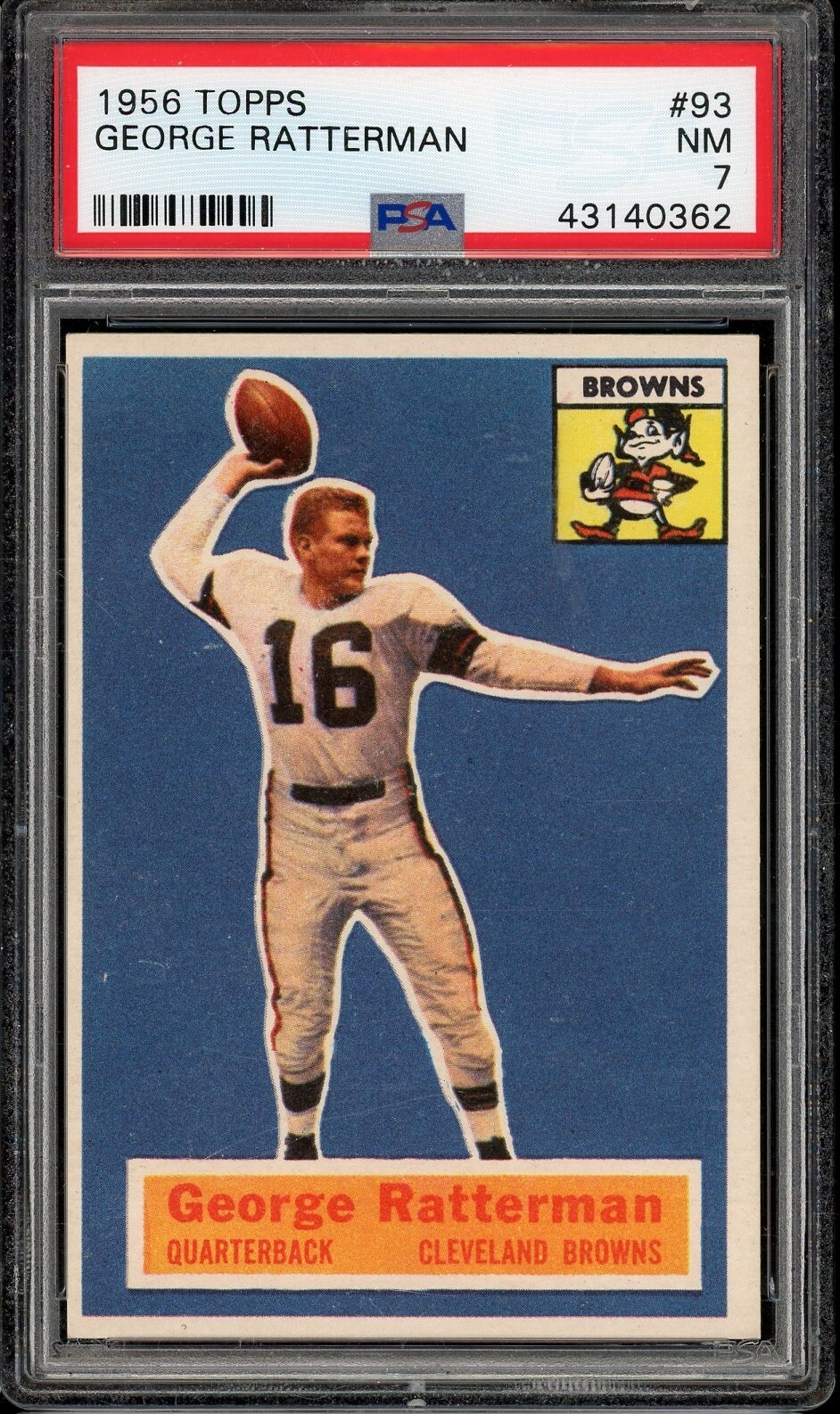 1956 Topps - #93 George Ratterman for sale online | eBay