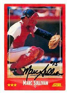 Marc Sullivan autographed baseball card (Boston Red Sox) 1988 Score ...