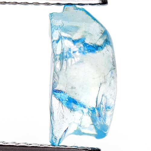 TOP IF FLAWLESS 2.90ct HEATED BLUE ZIRCON ROUGH 100%NATURAL FACET NR ...