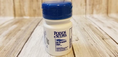 POLVO DE SULPHA SULFATIAZOL. NEW SEALED. FIRST AID SKIN ANTISEPTIC ...