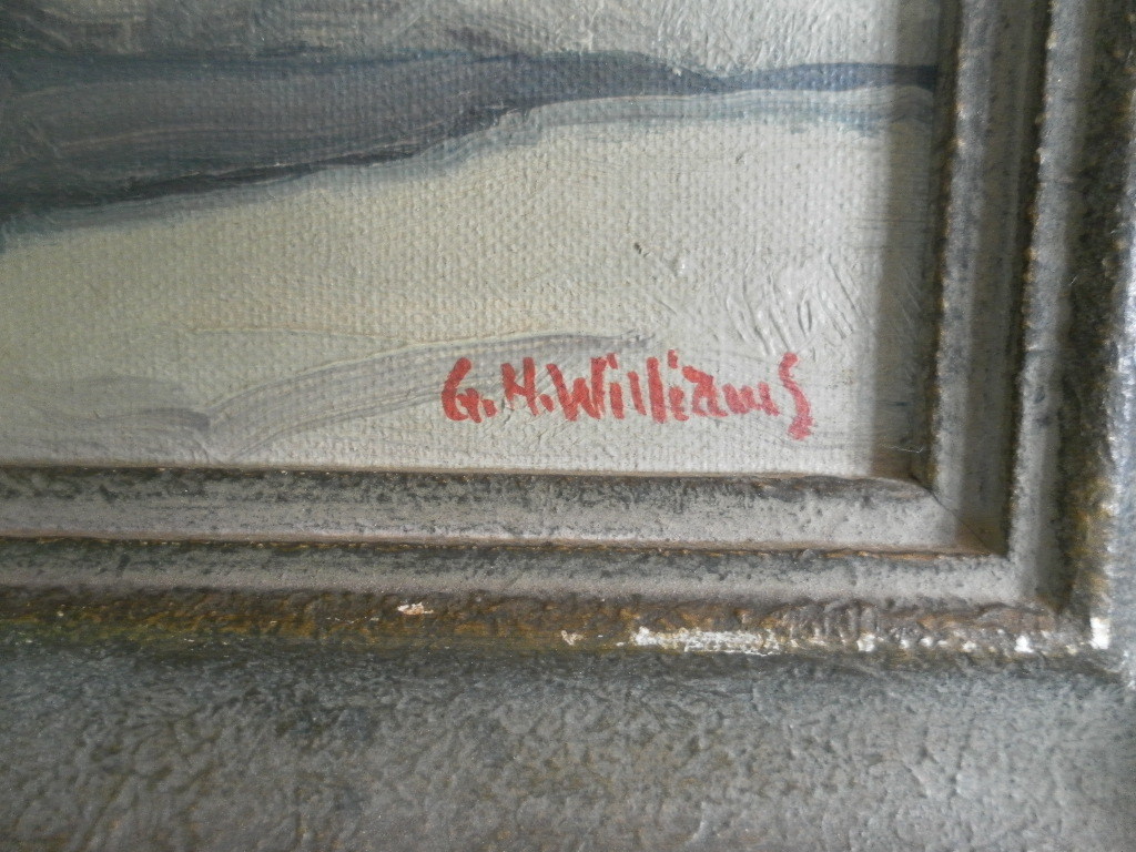 GEORGE H. WILLIAMS (1877-1964) AUSTRALIA SIGNED OIL PAINTING STILL LIFE ...