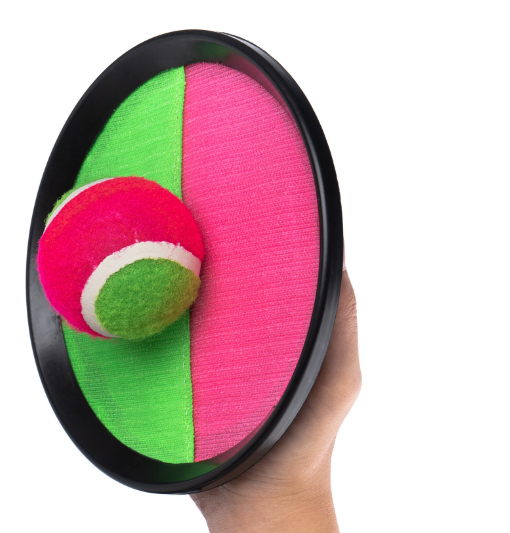 6 Rackets 6 Balls Toss Stick Sucker Hook Loop Catch Paddle Game Kid ...