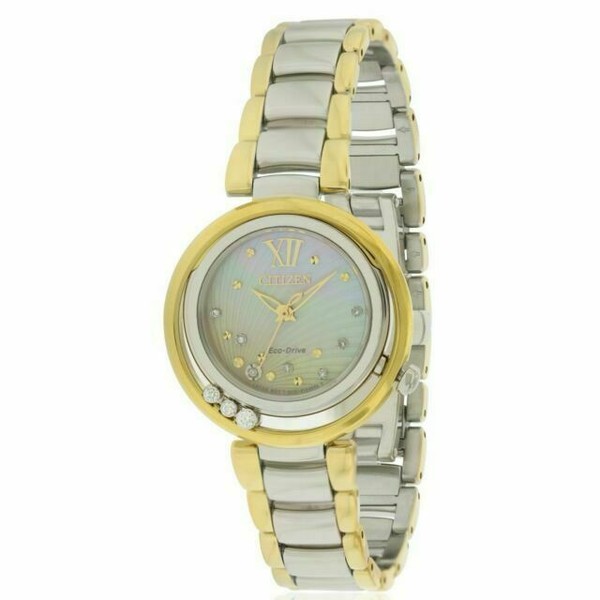 Citizen Eco-Drive Citizen L Sunrise Two Tone Stainless Steel Case with ...