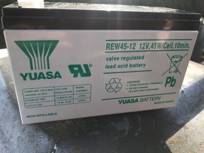 YUASA REW45-12 12V,45W/Cell,10min. new $60...$40 for each additional ...
