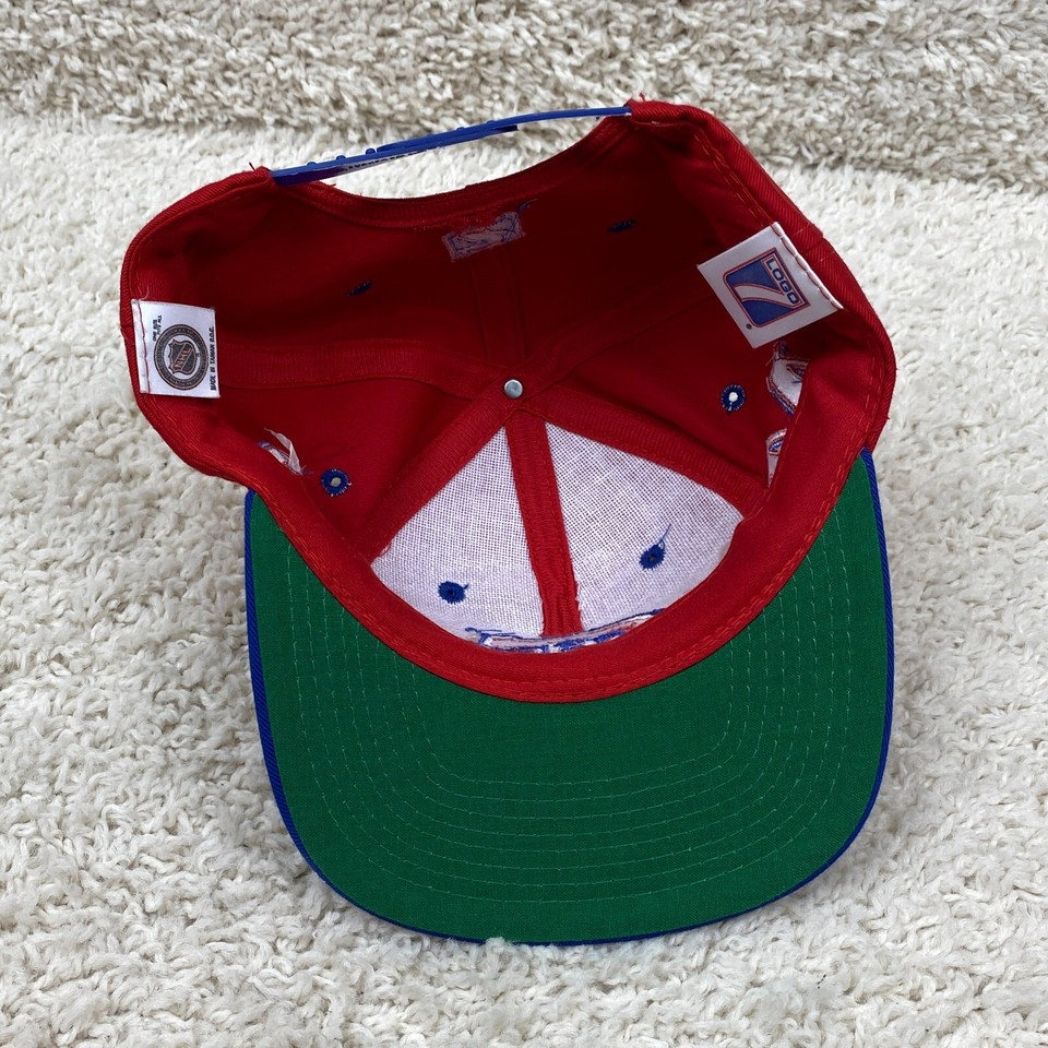 Vintage Logo 7 Montreal Canadiens Hat Snapback Red Spell Out Daigneault Signed | eBay