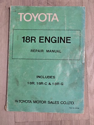 Toyota 18R 18R-C 18R-G Motor Engine Shop Manual | eBay