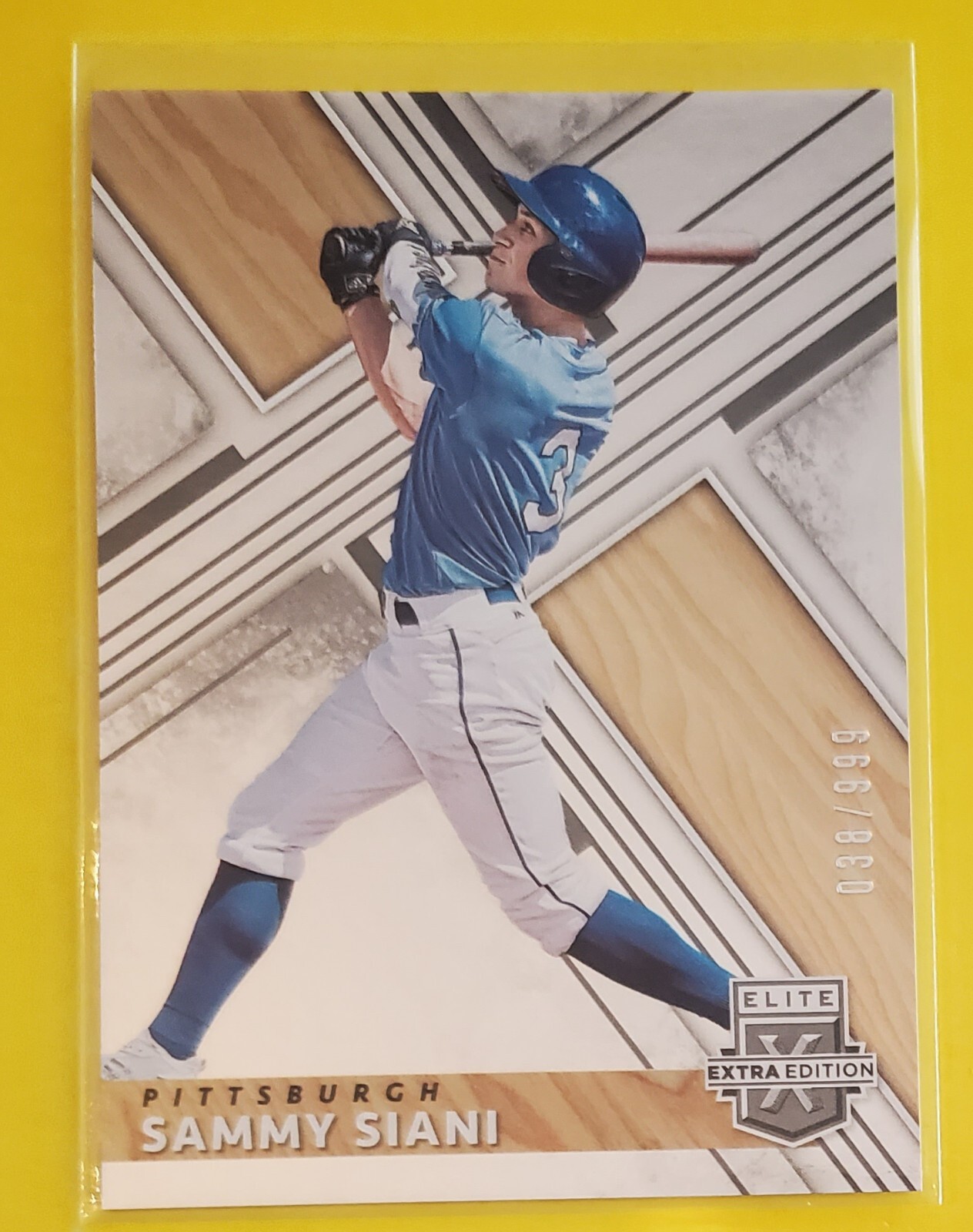 2019 Elite Extra Edition #37 Sammy Siani 38/999 - Pirates | eBay