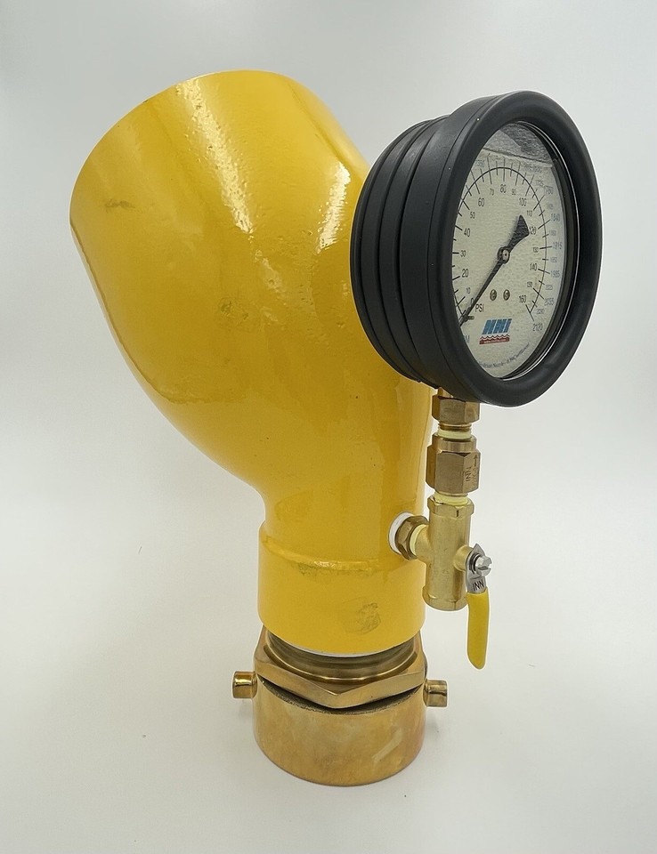 2-1/2" NST Hydrant Flow Test Swivel Diffuser 100Psi/1680 GPM Gauge | eBay