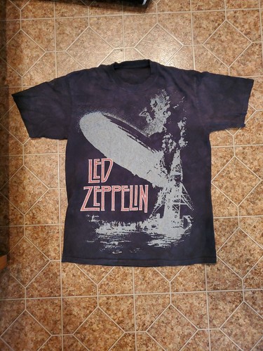 Vintage Stamp Rockwear Led Zeppelin All Over Print Shirt Size Medium | eBay