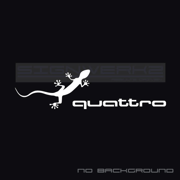 Audi Gecko Quattro decal Sticker EURO Racing mod A4 S4 S3 TT R8 A6 Q5 ...