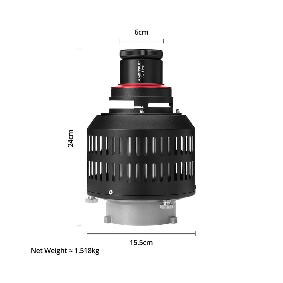 AMBITFUL AL-18 Pro Projector LED Light Snoot, Bowens Mount Optical ...