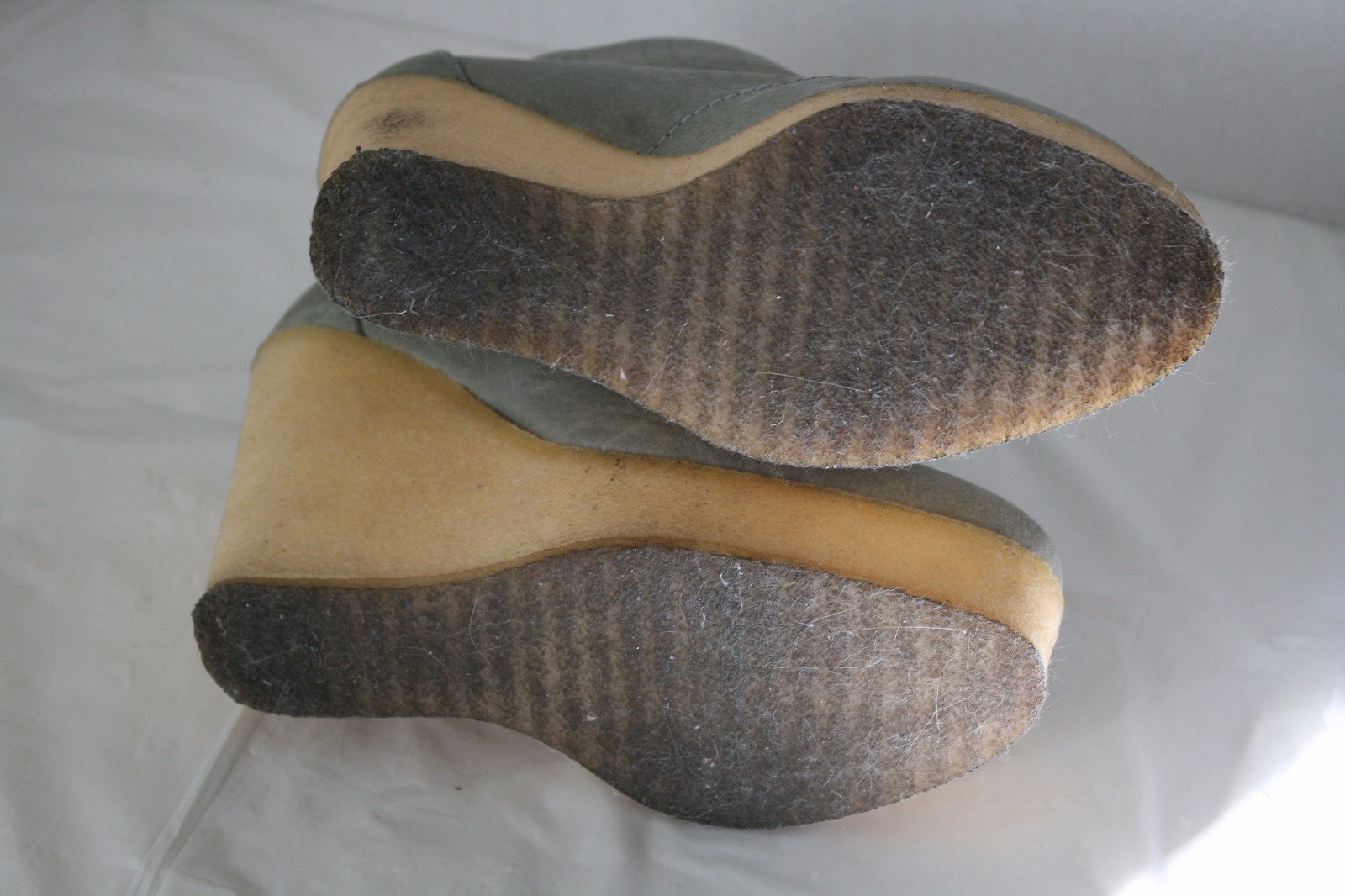 PEDRO GARCIA SHOES FEDORA FRONT ZIP PLATFORM WEDGE BOOTIES GRAY BOOT 39 ...