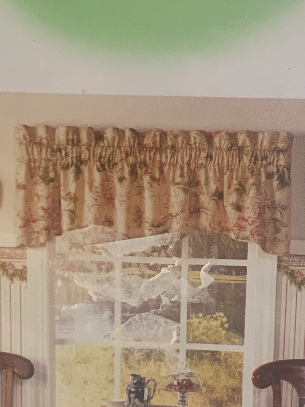 Waverly Forever Yours Antique Valance Buckingham 80x18 Floral | eBay