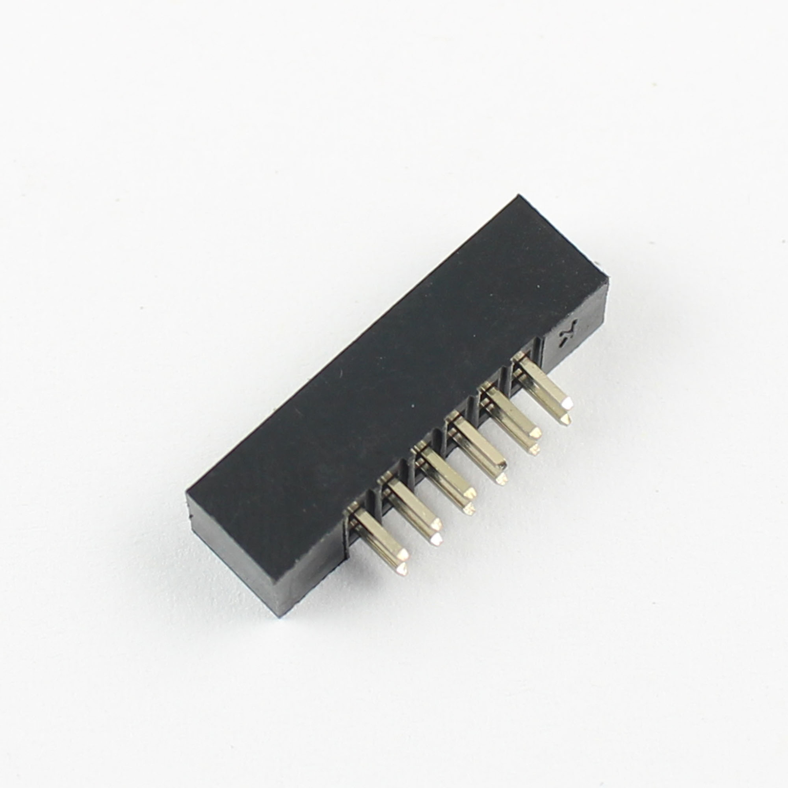 10Pcs 2mm 2x6 Pin 12 Pin Straight Male Shrouded PCB Box header IDC ...