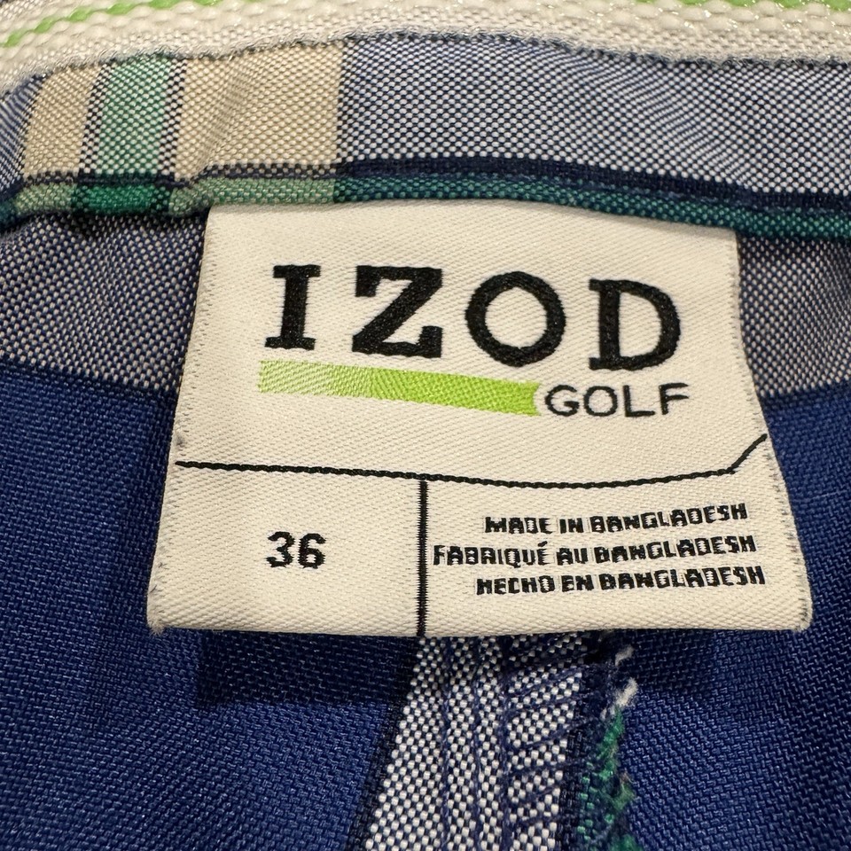 IZOD Golf Shorts Men's Size 36 Multicolor Golfing Casual Colorful ...