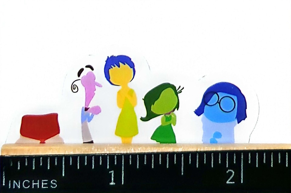 Disney Pixar INSIDE OUT Joy Sadness Fear Disgust Anger Water Resistant ...