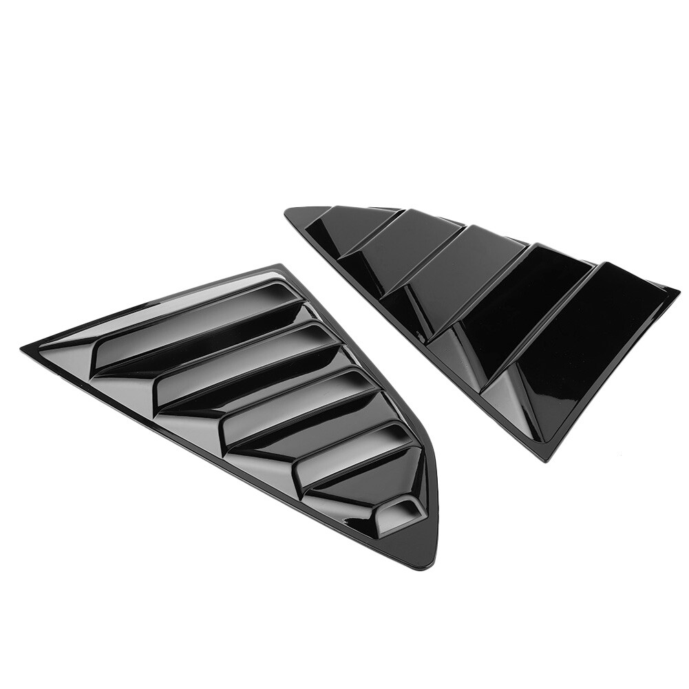 Window Louver Car Window Louver Window Side Vent Glossy Black Car ...