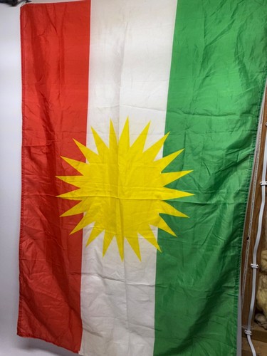 Kurdistan Flag Red White and Green with Yellow Sun 21 Points | eBay