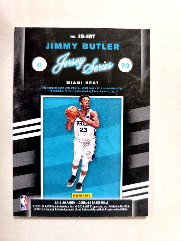 2019-20 Panini Donruss Jersey Series Jimmy Butler #JS-JBT MIAMI HEAT | eBay