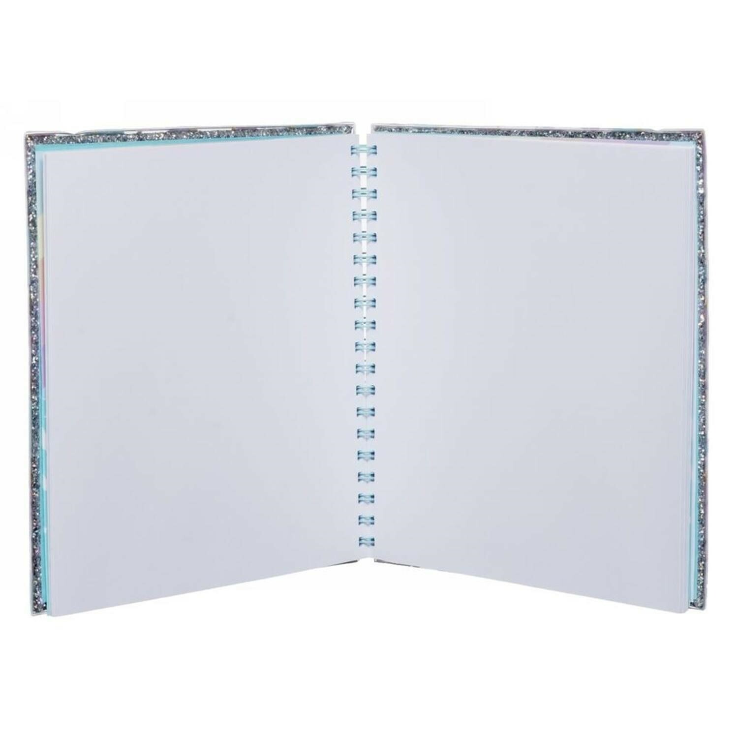 WHSmith Sparkle Pop Pastel Narwhal Scrapbook Album 50 White Leaves for ...
