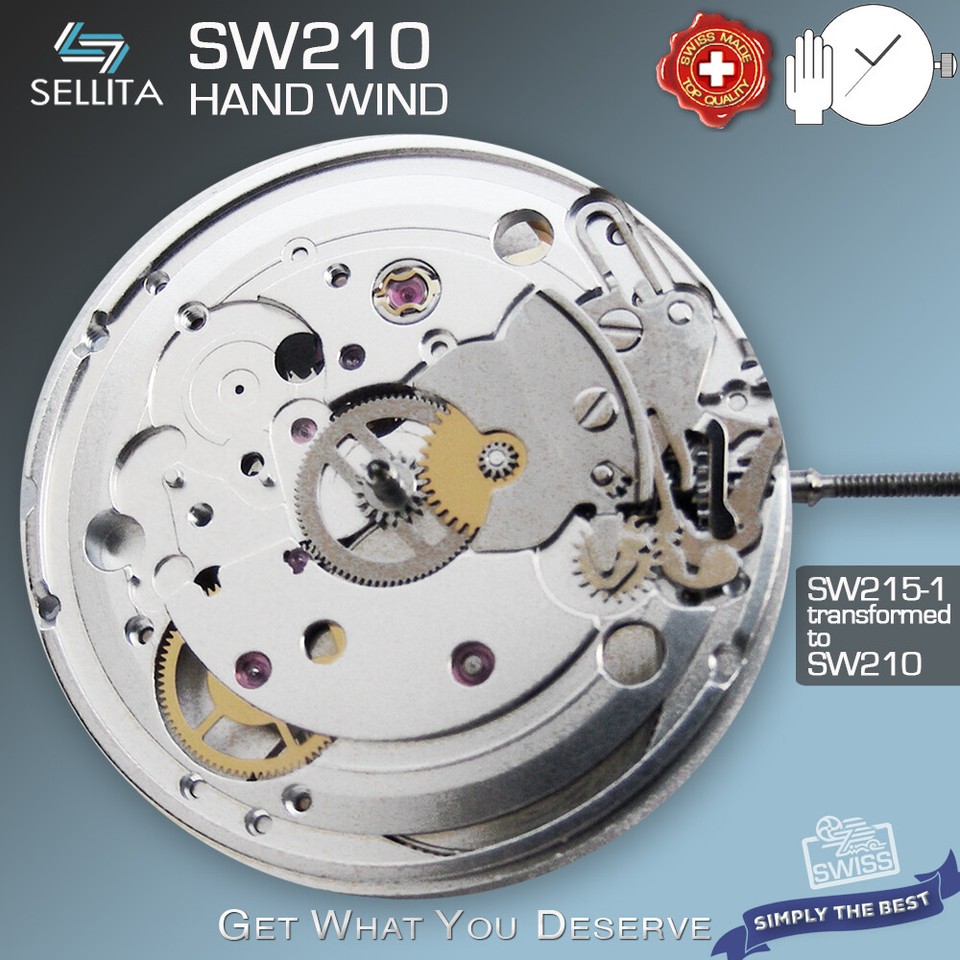 MOVEMENT MANUAL WIND SELLITA SW210 (compatible ETA 2801) | eBay