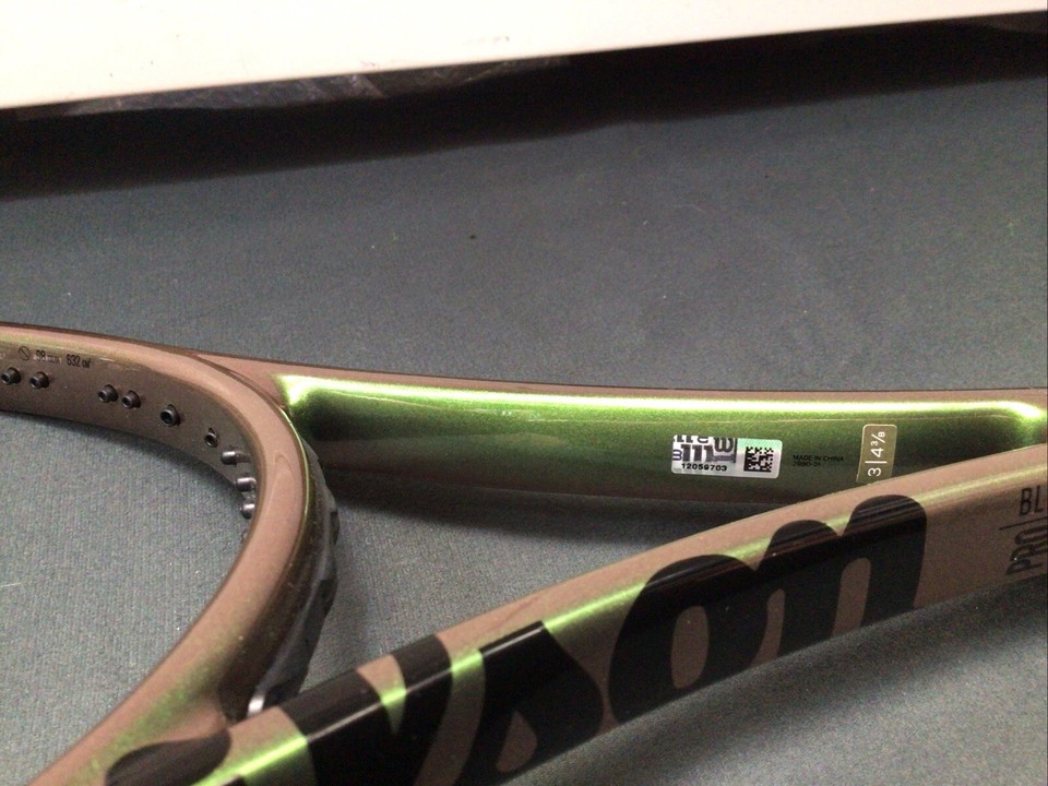 WILSON H22 Pro Stock 16*19 3/8 L3 BLADE 98 V8 PAINT TENNIS RACKET | eBay