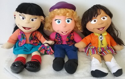 Puzzle Place Julie Woo Kiki Jody 3 Dolls Fisher Price PBS Multiracial ...