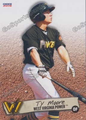 2016 West Virginia Power Ty Moore RC Rookie Pittsburgh Pirates | eBay