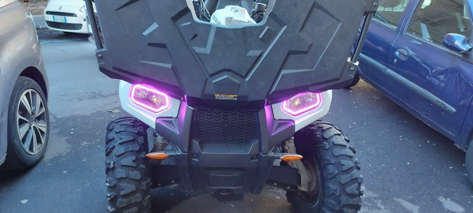 RGB Change LED Headlight Halo Rings for Polaris Sportsman 800 XP 900 ...